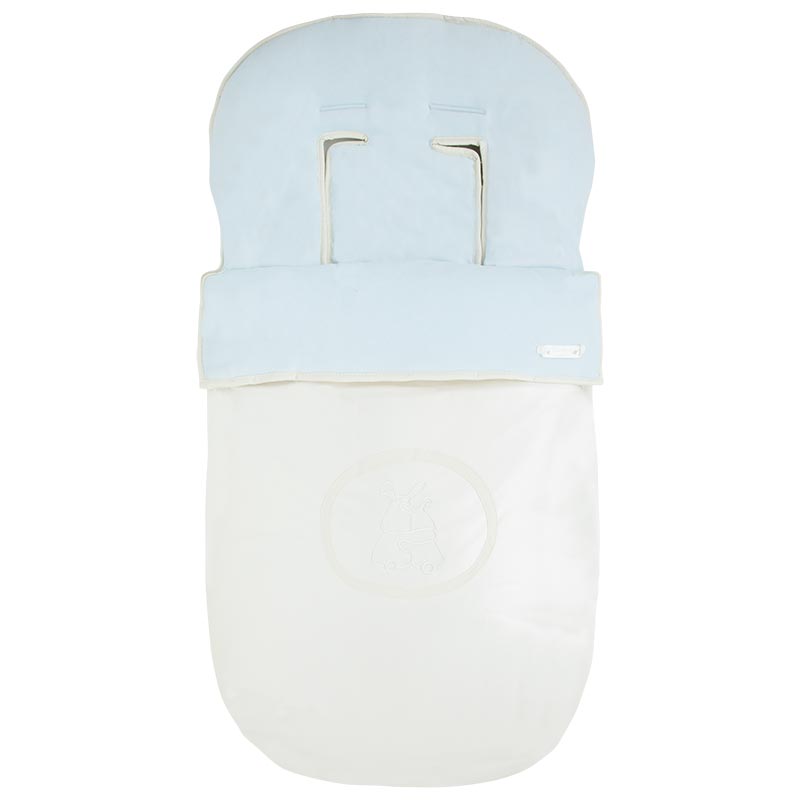 MAYORAL Saco silla Universal Blanco y celeste MAYORAL